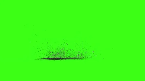 Green screen falling debris falling expl... | Stock Video | Pond5