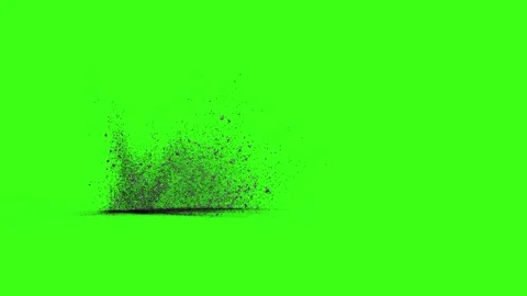 Green screen falling debris falling expl... | Stock Video | Pond5