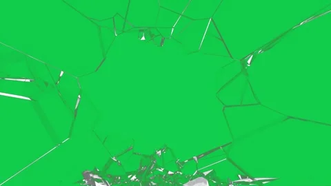 Green screen footage of shattered glass ... | Stock Video | Pond5