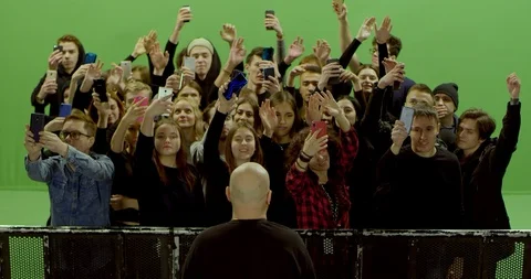Audience Crowd Green Screen Stock Video Footage | Royalty Free Audience ...