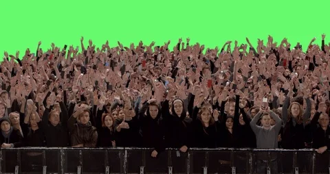 Audience Crowd Green Screen Stock Video Footage | Royalty Free Audience ...