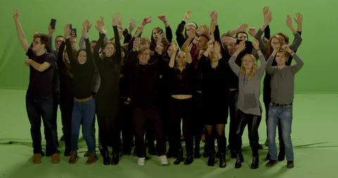 Audience Crowd Green Screen Stock Video Footage | Royalty Free Audience ...