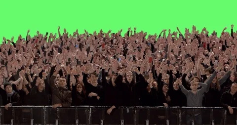 Crowd Cheering Green Screen Stock Video Footage | Royalty Free Crowd ...