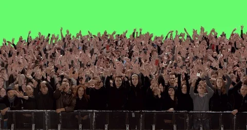 Crowd Cheering Green Screen Stock Video Footage | Royalty Free Crowd ...