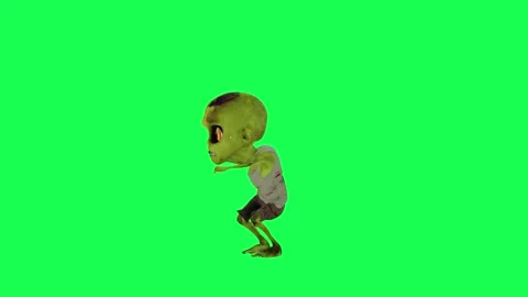 Green screen funny cartoon zombie dancin... | Stock Video | Pond5