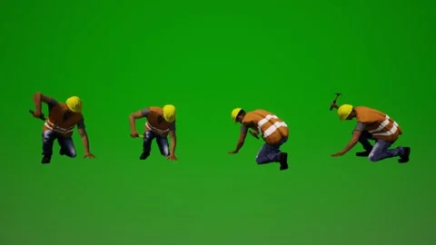 Green screen gold prospectors digging th... | Stock Video | Pond5