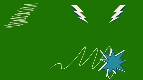 Green Screen Hand-Drawn Spinning Figure ... | Stock Video | Pond5