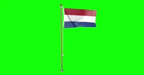 Green screen hiper realistic loop flag ... | Stock Video | Pond5
