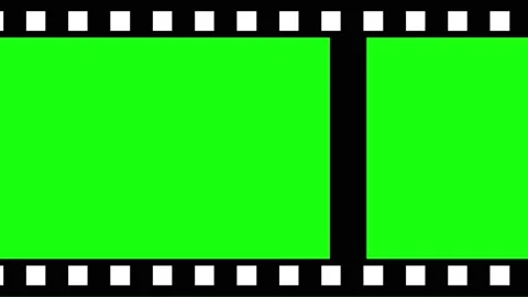 green screen of horizontal film strip ba... | Stock Video | Pond5
