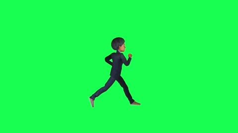 Green screen indian boy running fast lef... | Stock Video | Pond5