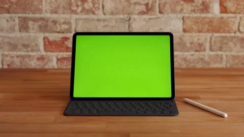 Ipad Green Screen Office Stock Footage ~ Royalty Free Stock Videos | Pond5