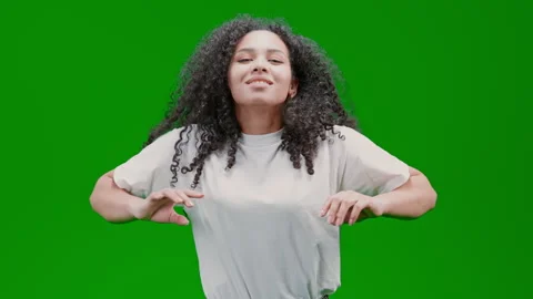 Green Screen lady doing exercise for str... | Stock Video | Pond5