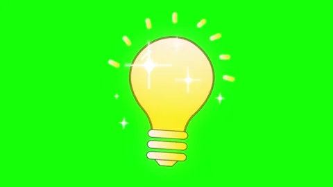 Green screen light bulb animation | Stock Video | Pond5