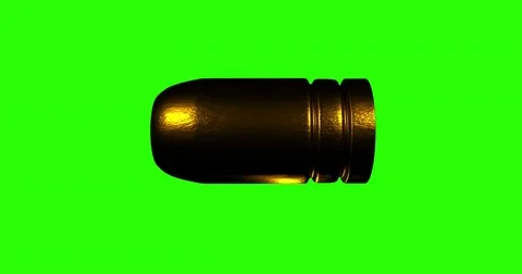 Green screen loopable 9mm bullet flying ... | Stock Video | Pond5