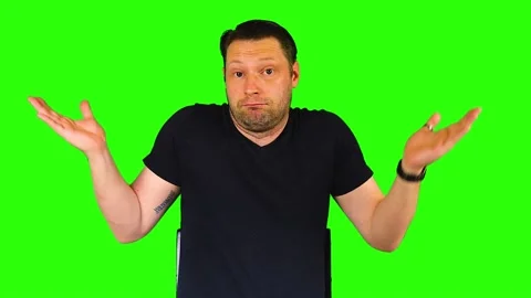 Shrug Green Screen Stock Footage ~ Royalty Free Stock Videos | Page 3