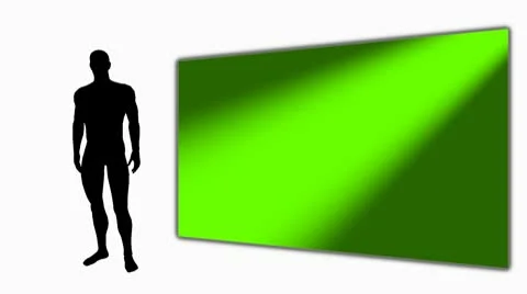 Silhouette Green Screen Man Stock Video Footage | Royalty Free ...