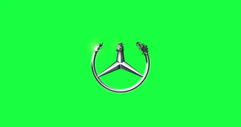 Green screen Mercedez benz logo animatio... | Stock Video | Pond5