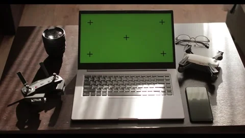 A green screen with motion capture point... | Stock Video | Pond5