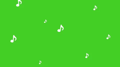 Green screen musical note streaming up i... | Stock Video | Pond5