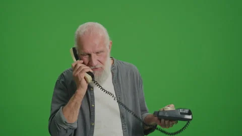 Old Man Talking Green Screen Stock Video Footage | Royalty Free Old Man ...