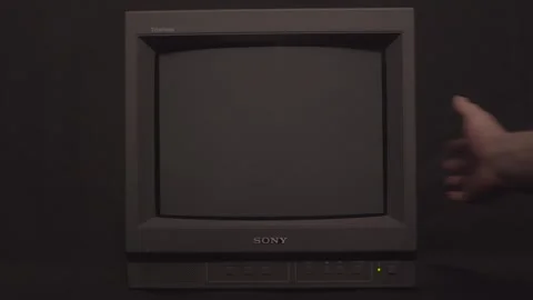 Green Screen Old Vintage CRT TV Monitor ... | Stock Video | Pond5