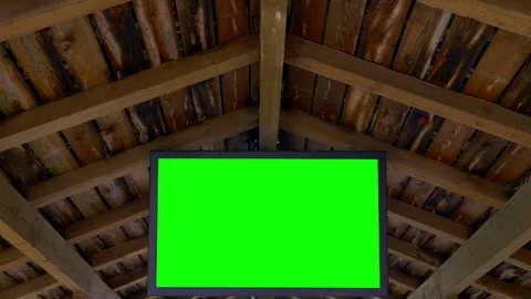 Green Screen Overhead Monitor, Green Chr... | Stock Video | Pond5