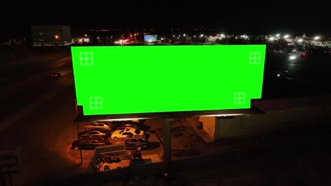 Green screen placeholder on a large bill... | Stock Video | Pond5