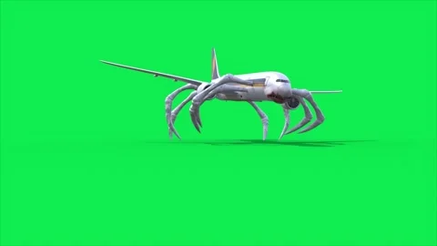 Green Screen Plane Eater Monster, Big Mo... | Stock Video | Pond5