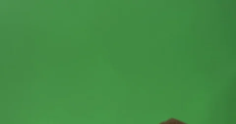 Green screen pointing with finger chroma... | Stock Video | Pond5