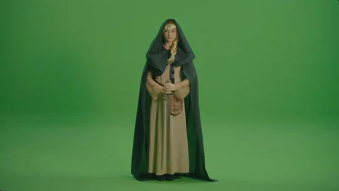 Green Screen. Portrait of a Magical Girl... | Stock Video | Pond5