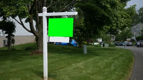 Green Screen real estate for sale sign i... | Stock Video | Pond5
