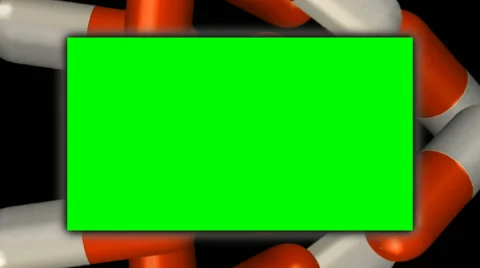 Green screen on red and white rotating c... | Stock Video | Pond5