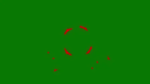 Red Circle Green Screen Stock Video Footage | Royalty Free Red Circle ...