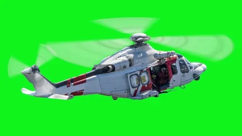 Green Screen Rescue Helicopter flying (n... | Stock Video | Pond5