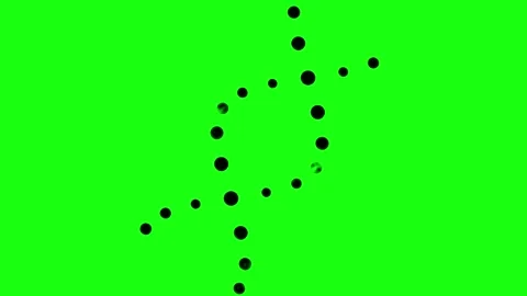 Green screen of rotating DNA shaped load... | Stock Video | Pond5