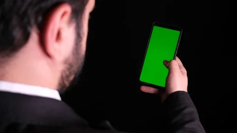 green screen scrolling phone | Stock Video | Pond5