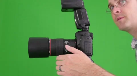 Green screen shot of photographer at the... | Stock Video | Pond5