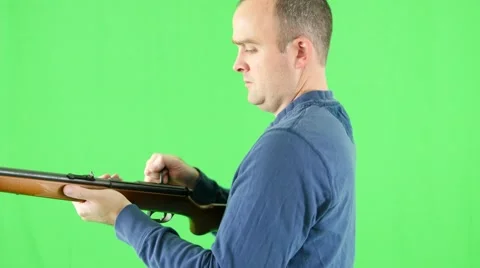 Rifle Green Screen Stock Video Footage | Royalty Free Rifle Green ...