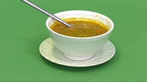 Green screen shot of a spoon being place... | Stock Video | Pond5
