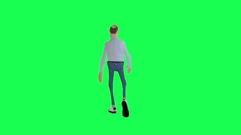 green screen skinny bald man in formal s... | Stock Video | Pond5