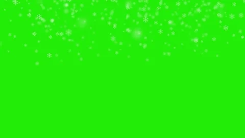 Green screen with snow fall animation te... | Stock Video | Pond5