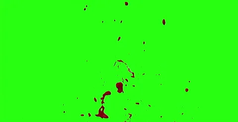 Blood Splatter Green Screen Stock Video Footage | Royalty Free Blood ...