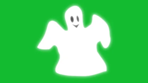 Green screen of a spooky ghost shaking a... | Stock Video | Pond5