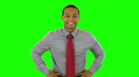 green screen successful businessman | Stock Video | Pond5