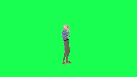 Green screen tall old man singing on sta... | Stock Video | Pond5
