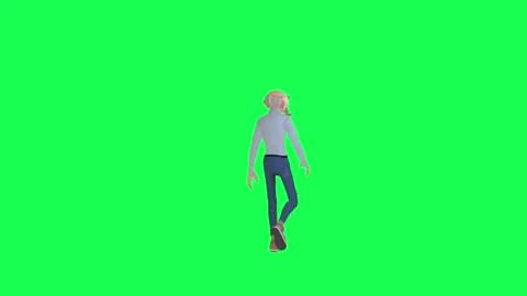 Green screen tall old man walking, back ... | Stock Video | Pond5