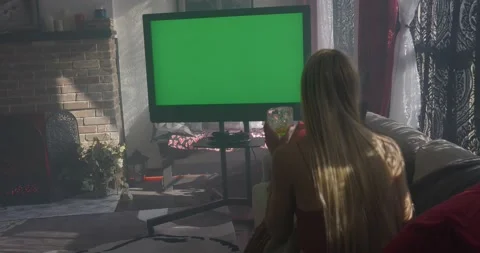 Green screen television on misty hazy mo... | Stock Video | Pond5