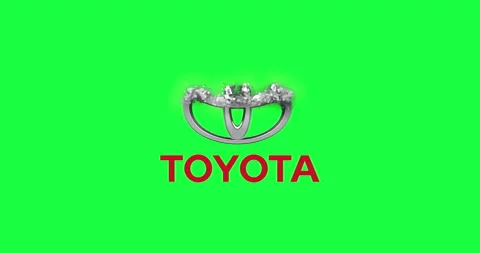 Green screen Toyota logo animation | Stock Video | Pond5