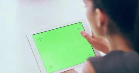 Green screen, tracking markers and woman... | Stock Video | Pond5