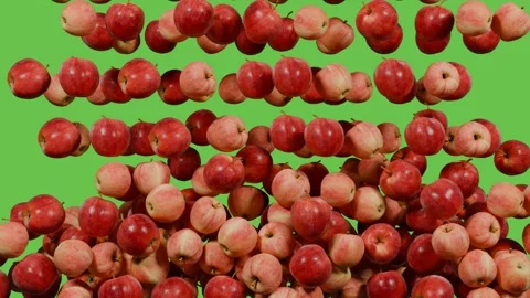 green screen transition Apple falling do... | Stock Video | Pond5